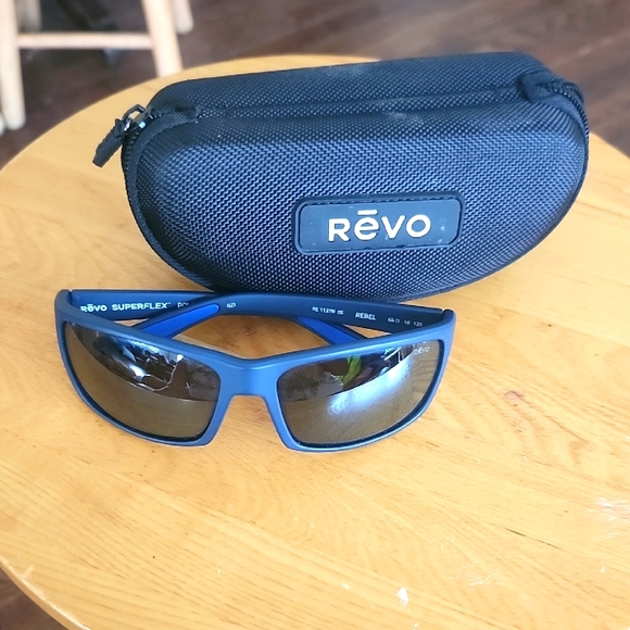 Revo | Accessories | Revo Blue Sunglasses With Case | Poshmark
